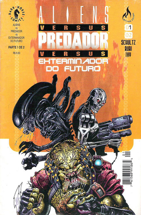 Aliens vs. Predador vs. Exterminador do Futuro # 1 e # 2 - UNIVERSO HQ